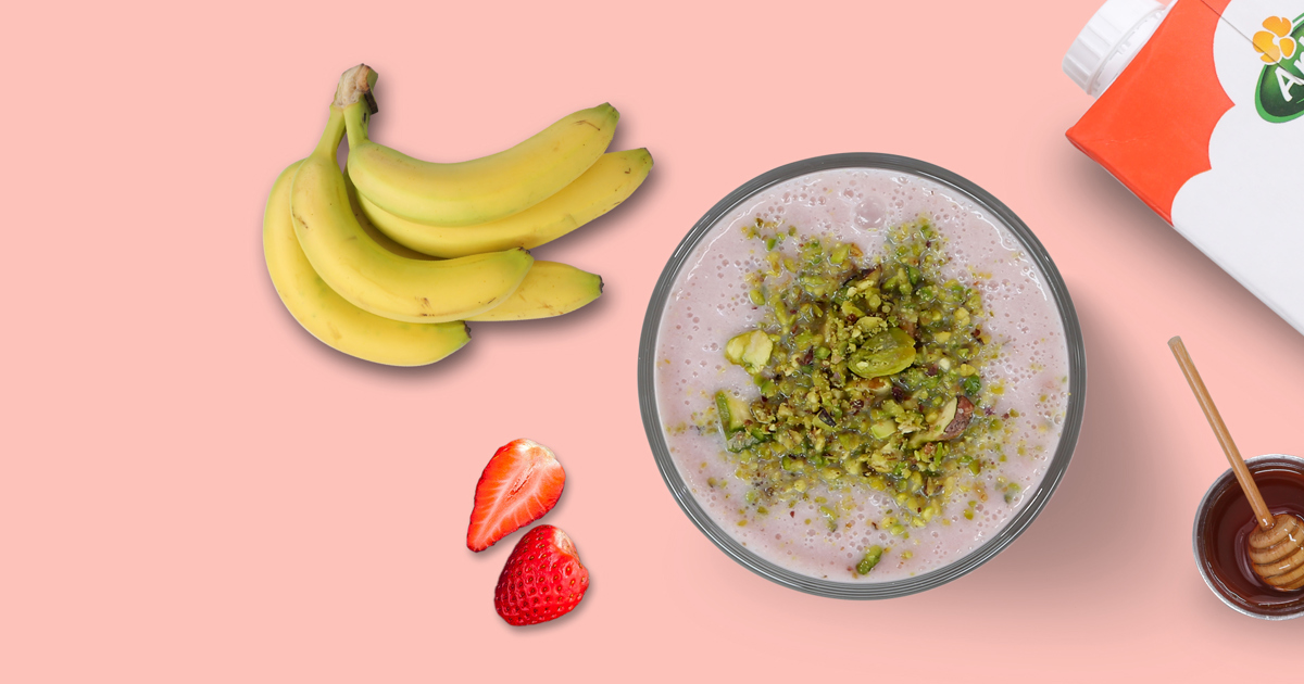 Strawberry Banana Smoothie | Arla Foods